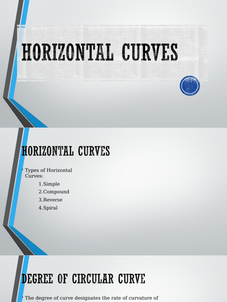 Chapter 9 - Horizontal-Curves | PDF