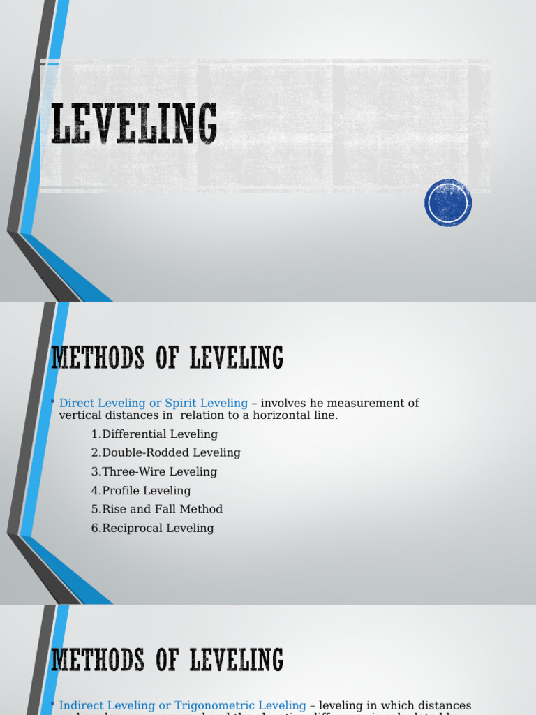 Chapter 3_ Leveling | PDF