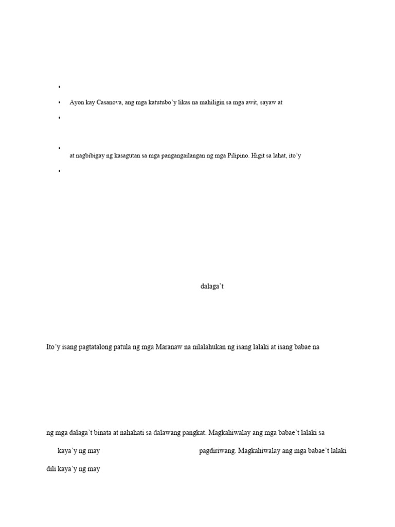 Lit 107 Prelim Topics | PDF