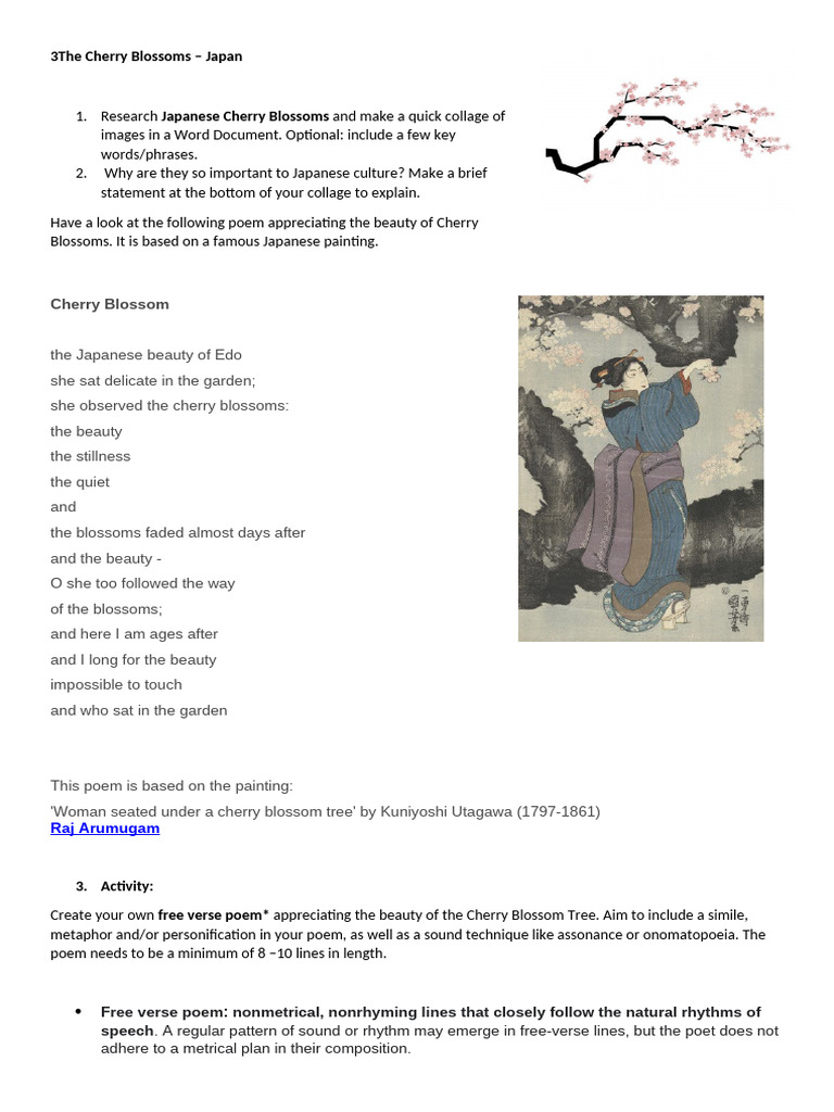 The_Cherry_Blossoms_Creative_Task (1) | PDF