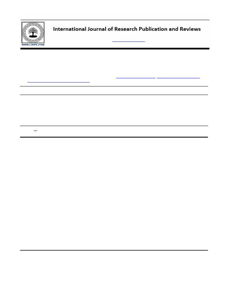 IJRPR23403 | PDF