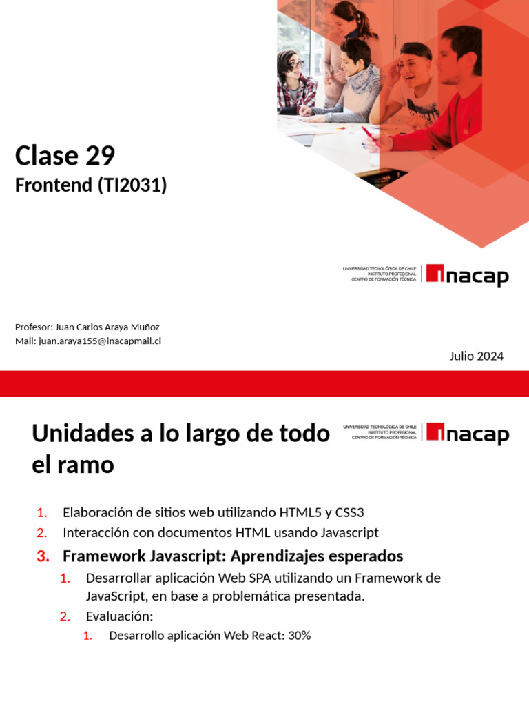 Clase 29 - Front end - React | PDF