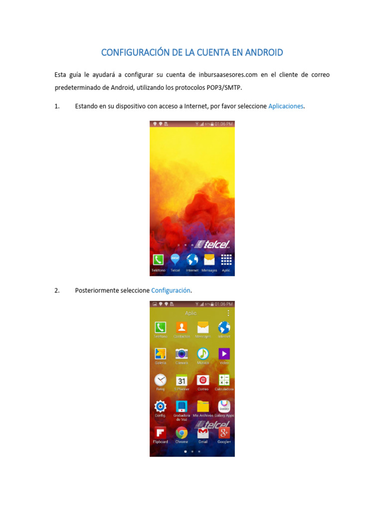 Configuracion_POP_Android | PDF