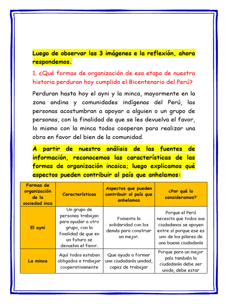 Analizamos La Organizacion Incaica y Su Legado Al Pais Que Anhelamos ... Analizamos La Organizacion Incaica y Su Legado Al Pais Que Anhelamos ...