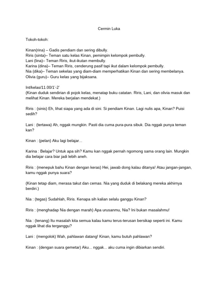 Cermin Luka (Drama Indo) | PDF