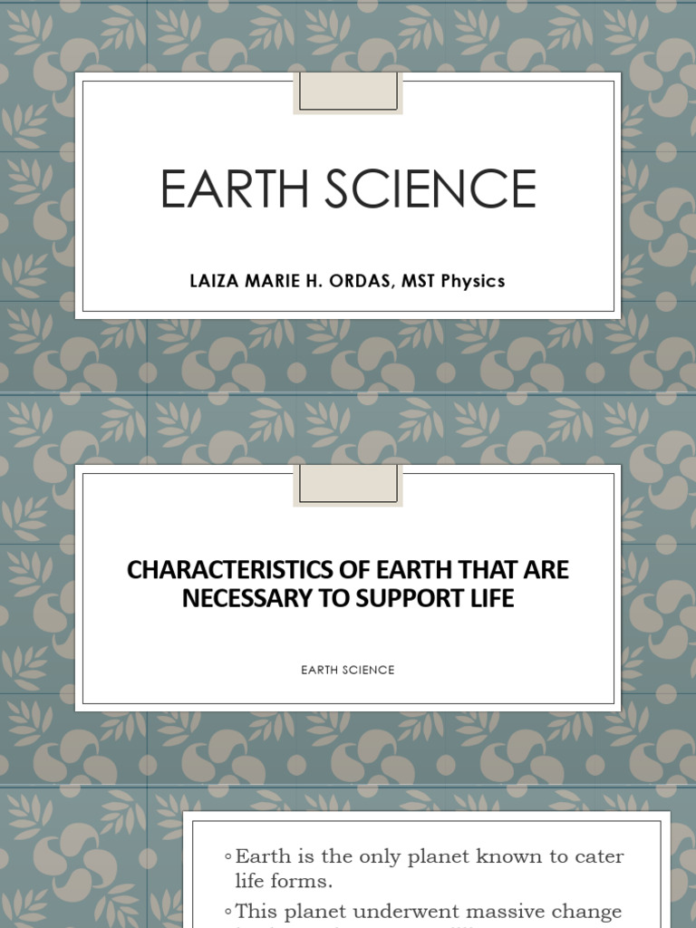 Characteristics-of-Earth | PDF