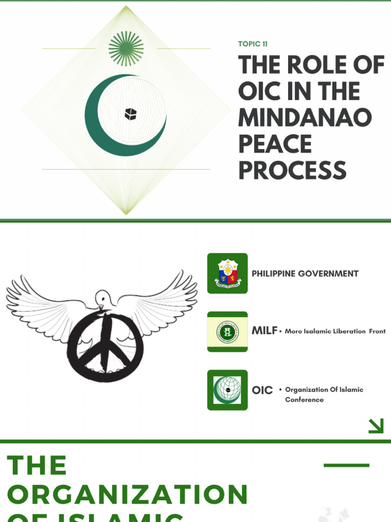 Group 8 THE ROLE OF THE OIC IN THE MINDANAO PEACE PROCESS PDF | PDF