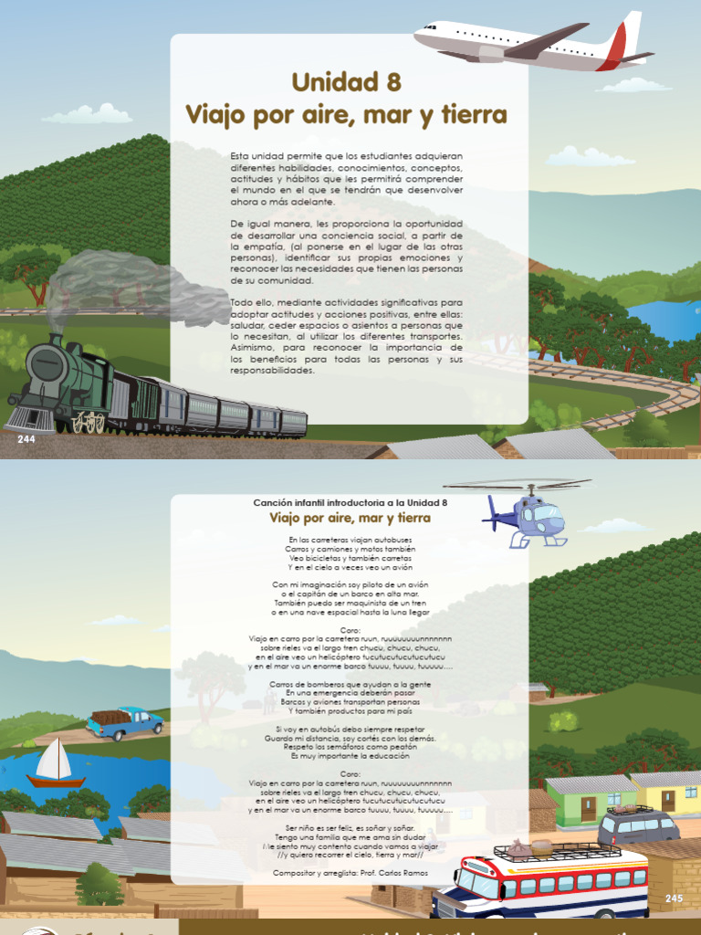 Unidad 8-Viajo Por Aire, Mar y Tierra Dosificación - 240919 - 115323 | PDF