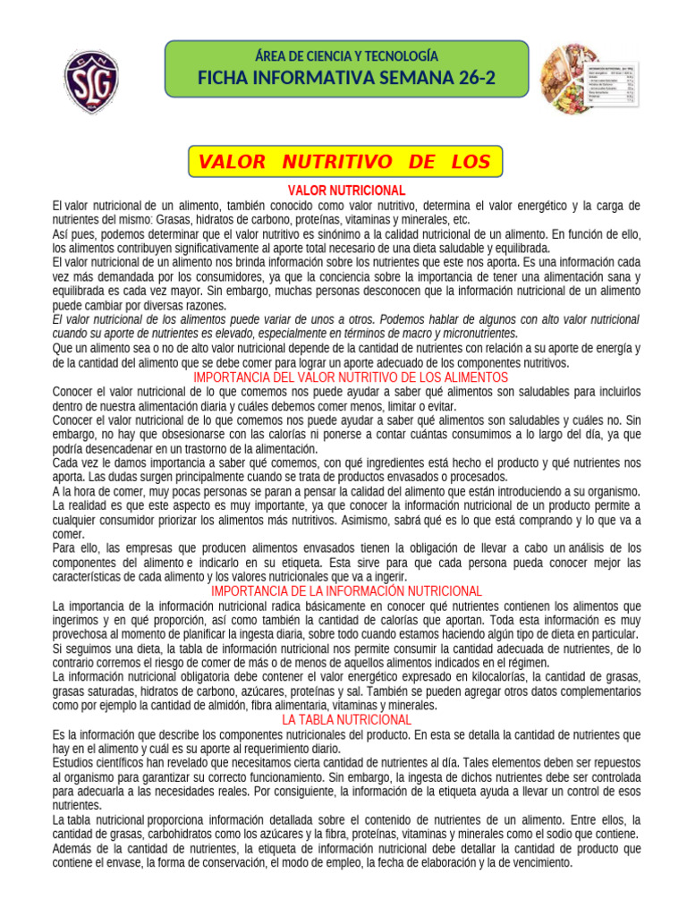 Ficha Informativa Semana 26-2-Primer Grado | PDF