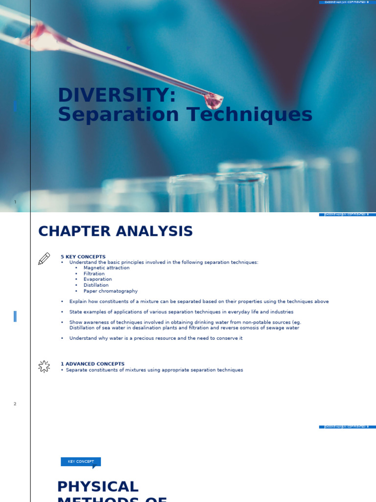 [SCI] Chapter 4 - Separation Techniques | PDF