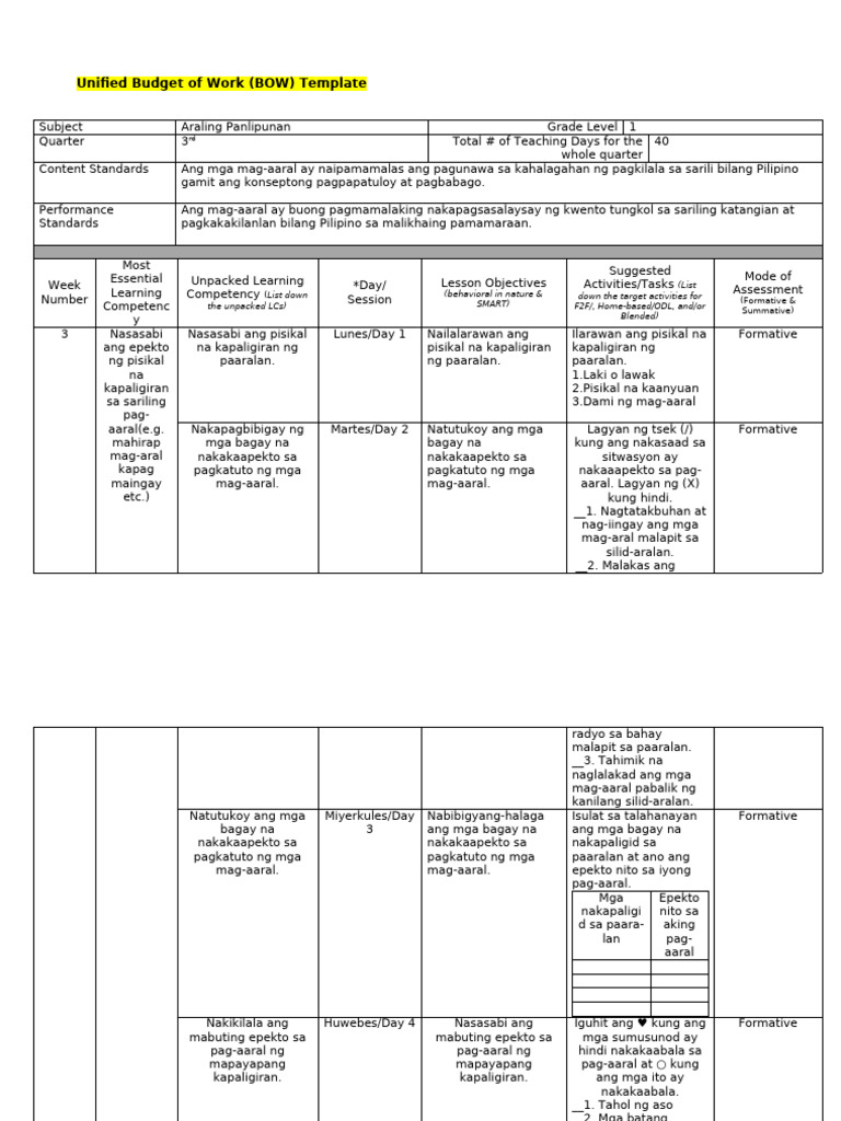 Ap1 Bow 3RD QTR Week 3 Oces | PDF