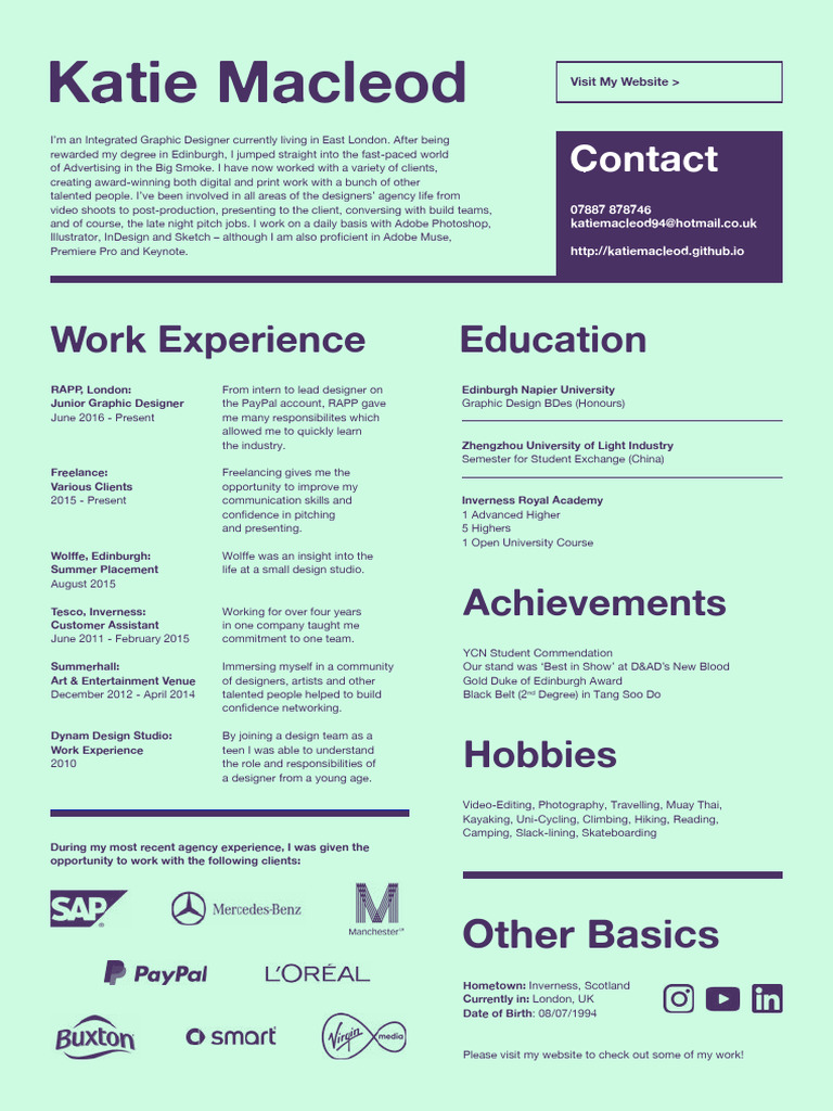 Katie Macleod CV v2 | PDF