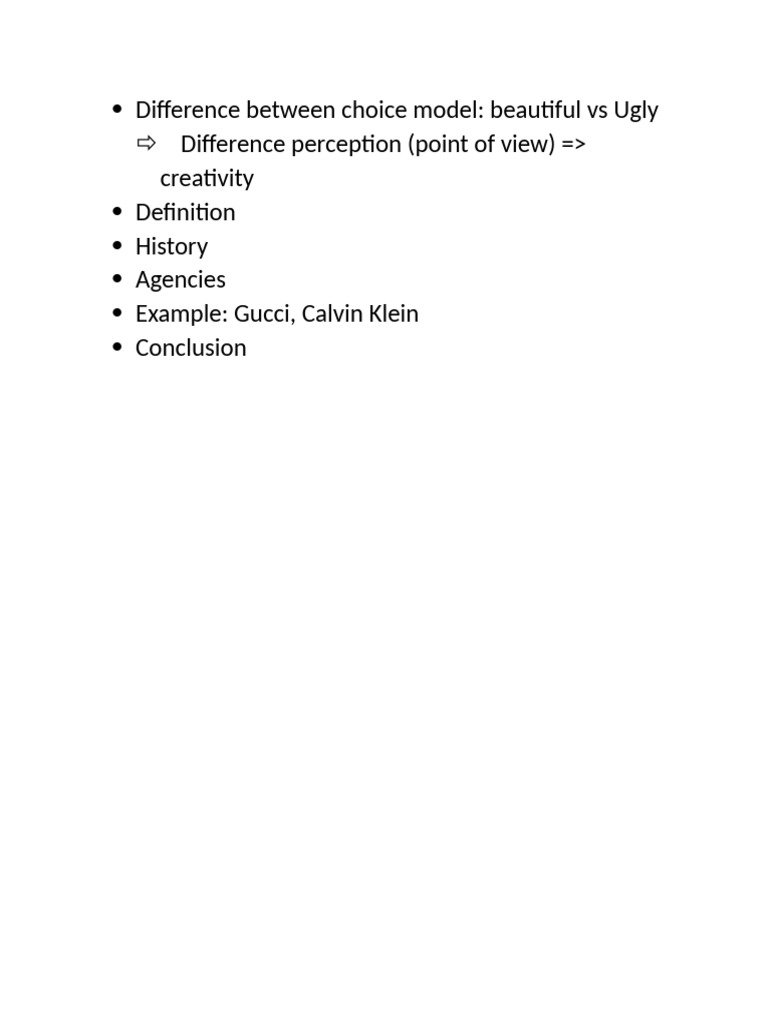 Difference Between Choice Model | PDF