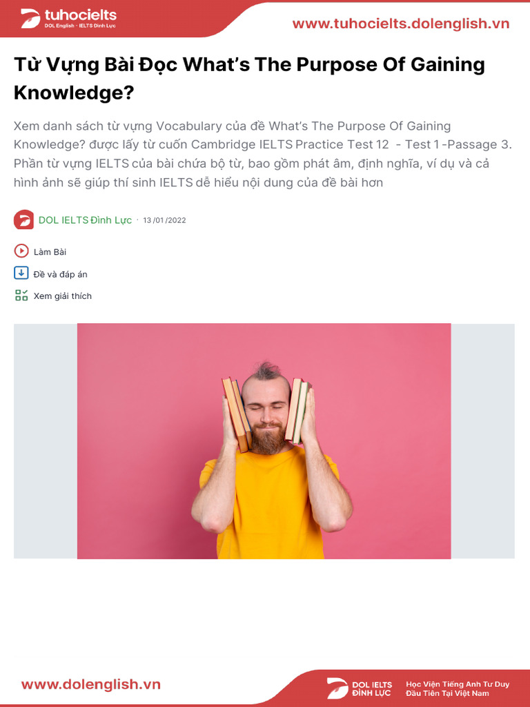 What's The Purpose of Gaining Knowledge | PDF