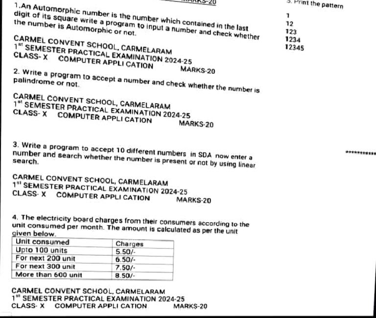 Computer Science Icse Programs List | PDF