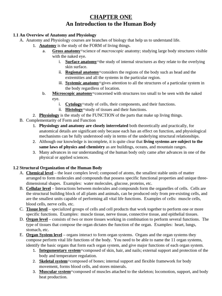 Chapter 1 Outline Complete | PDF