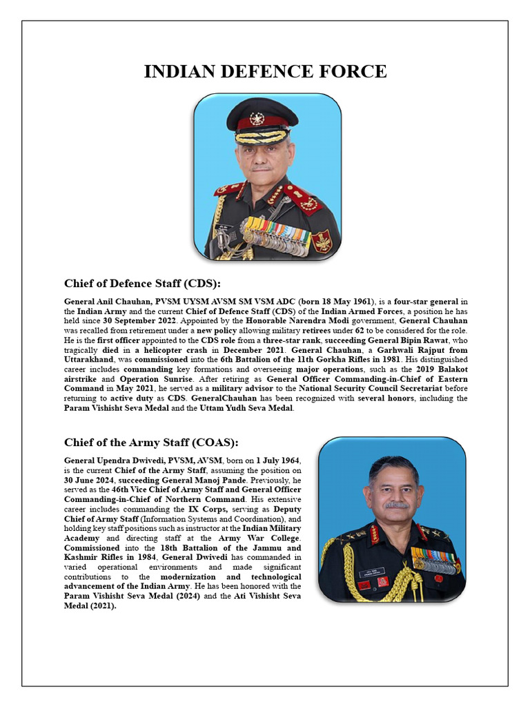 Indian Defence Force | PDF