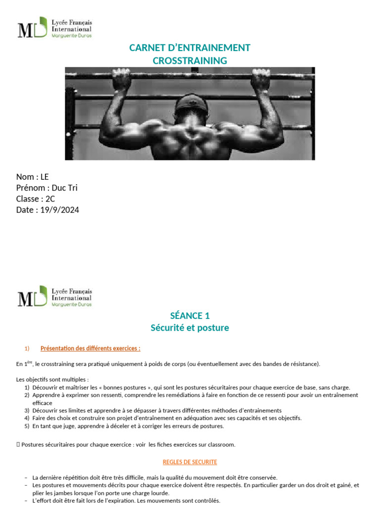 CROSSTRAINING S1 Duc Tri | PDF