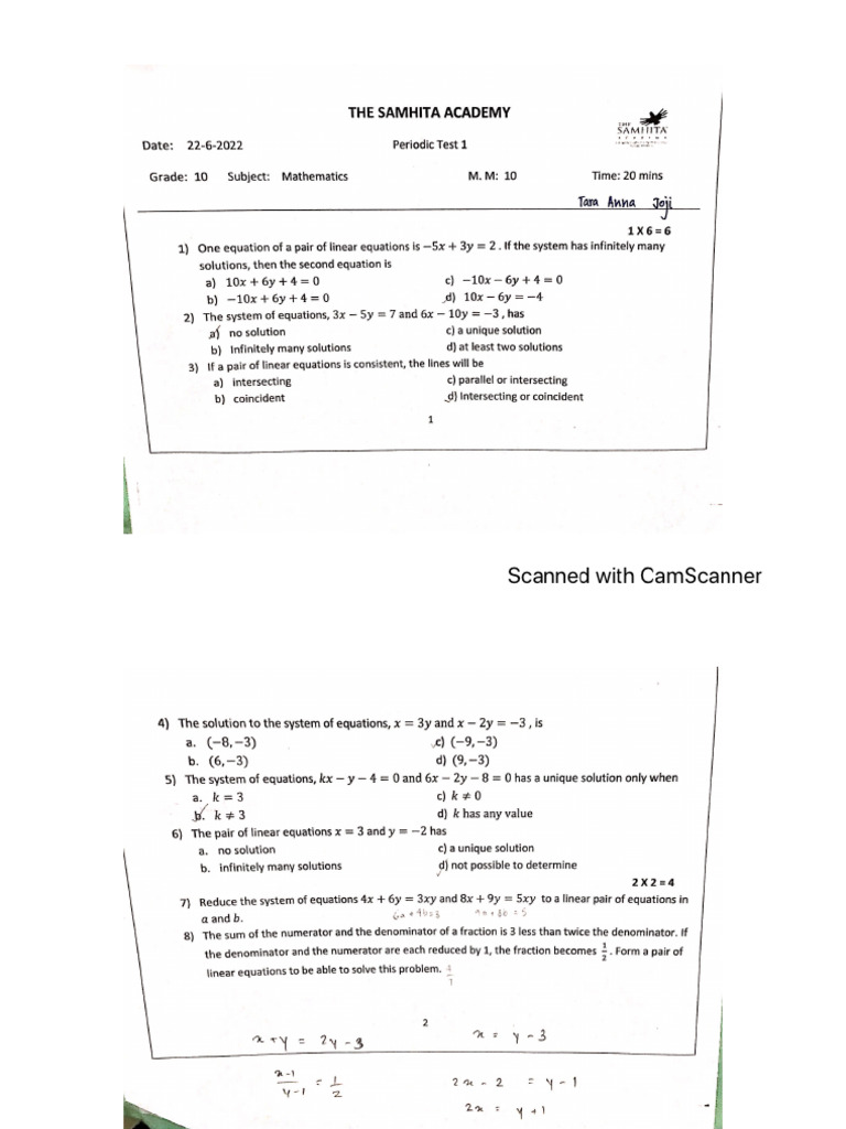 Math Question Paper | PDF