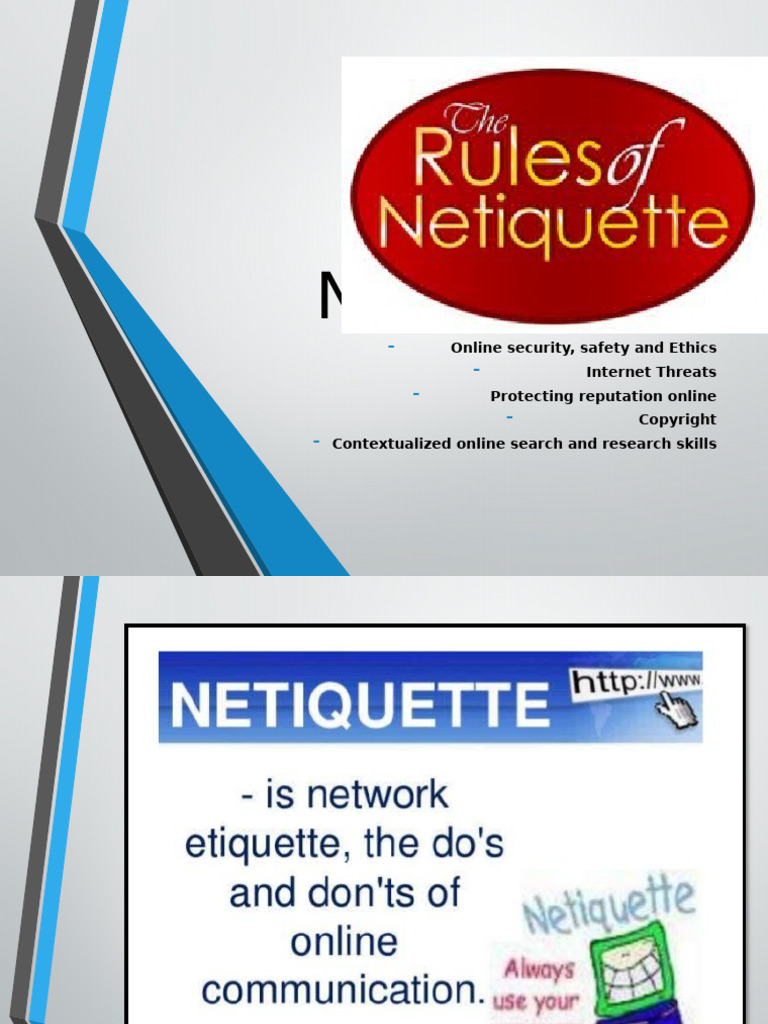 Lesson 2 Rules of Netiquette | PDF