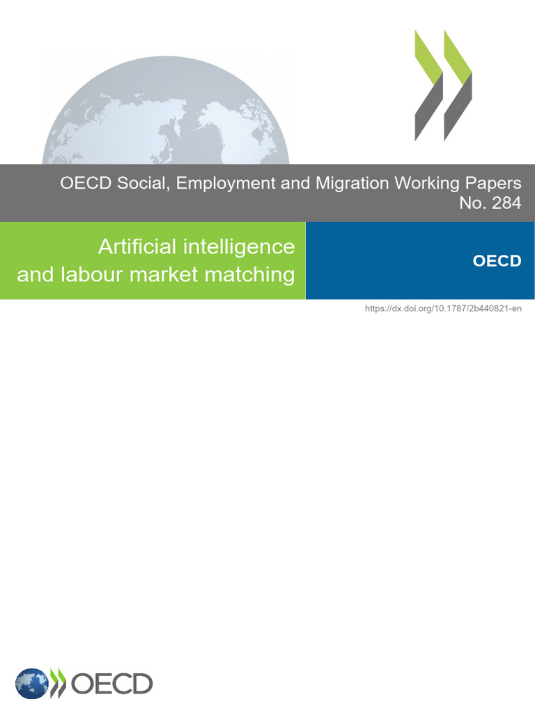 OECD Report On Artificial Intelligence and Labour Market Matching | PDF