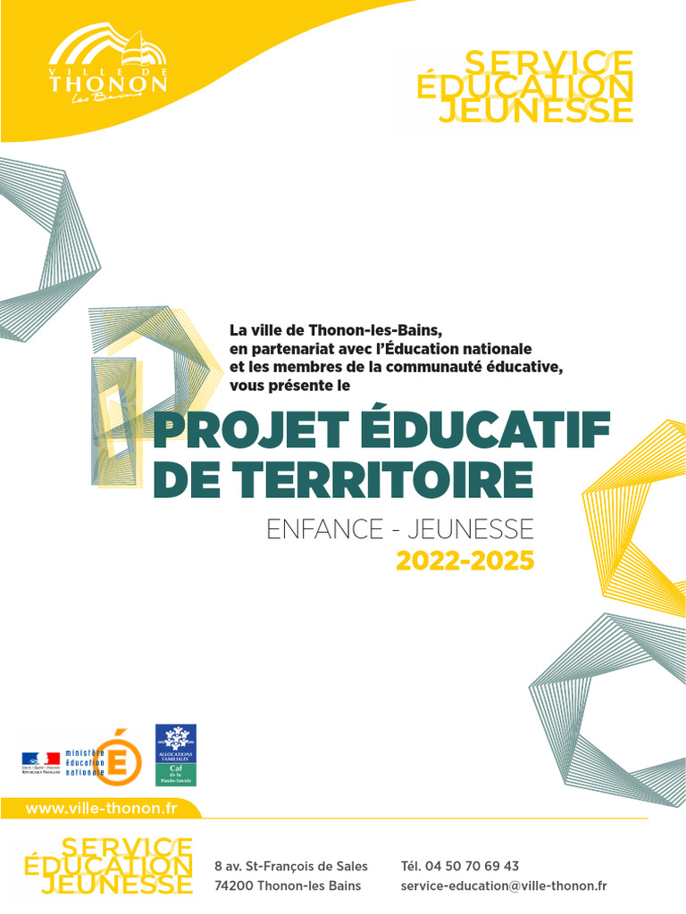Projet Educatif Territorial PEDT Mise A Jour 01-03-2023 PDF | PDF
