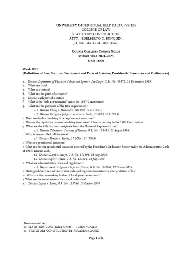 Crse Plan Stat Con 24 - 25 | PDF