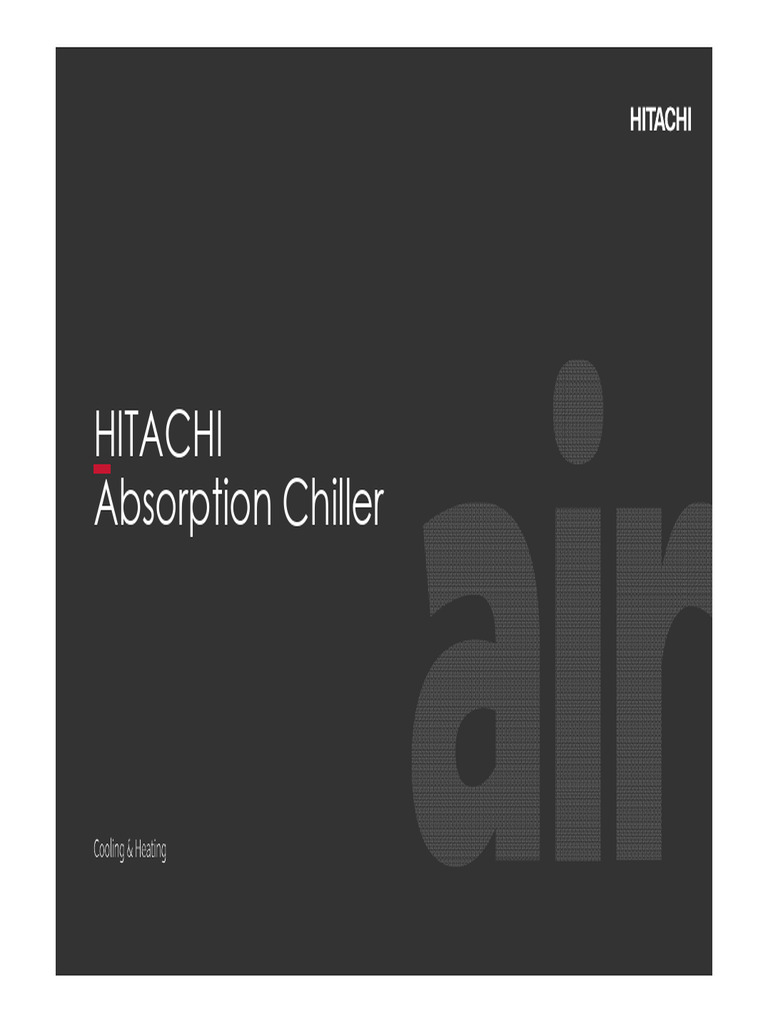 Absorption Chillers | PDF
