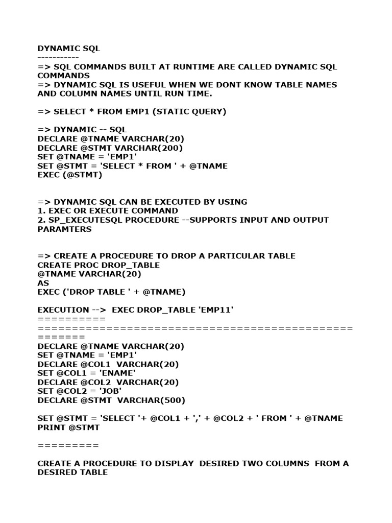 04 June SQL-2 | PDF | Parameter (Computer Programming) | Databases