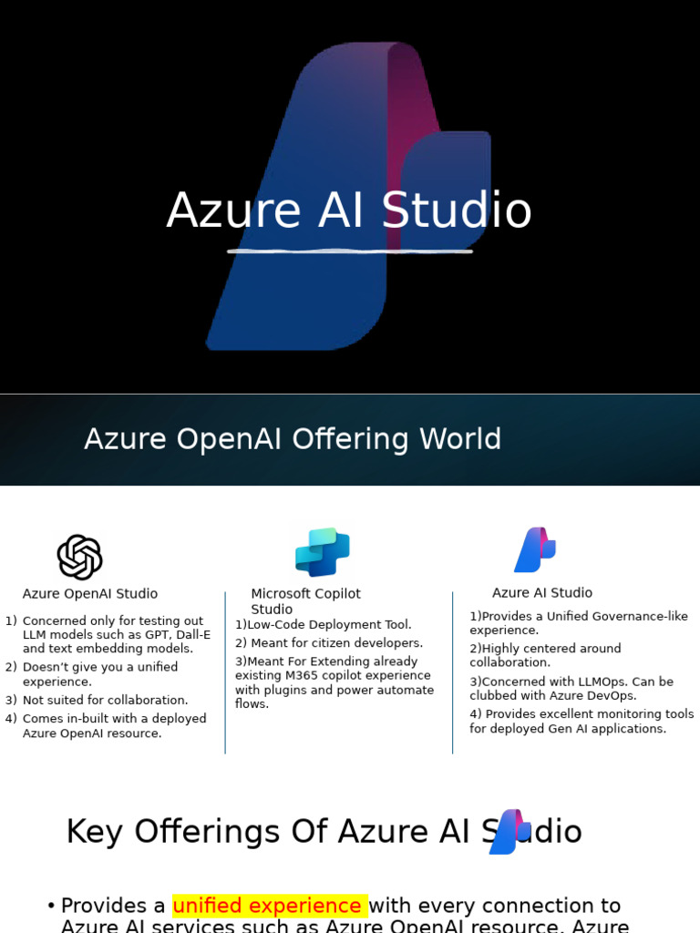 What Is Azure Ai Studio | PDF