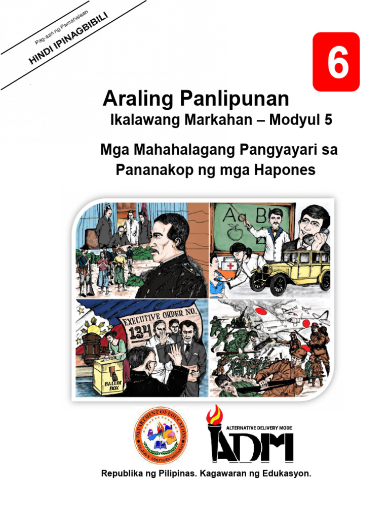 AP6 Q2 Mod5 Mga Mahahalagang Pangyayari Sa Pananakop NG Mga Hapones ...