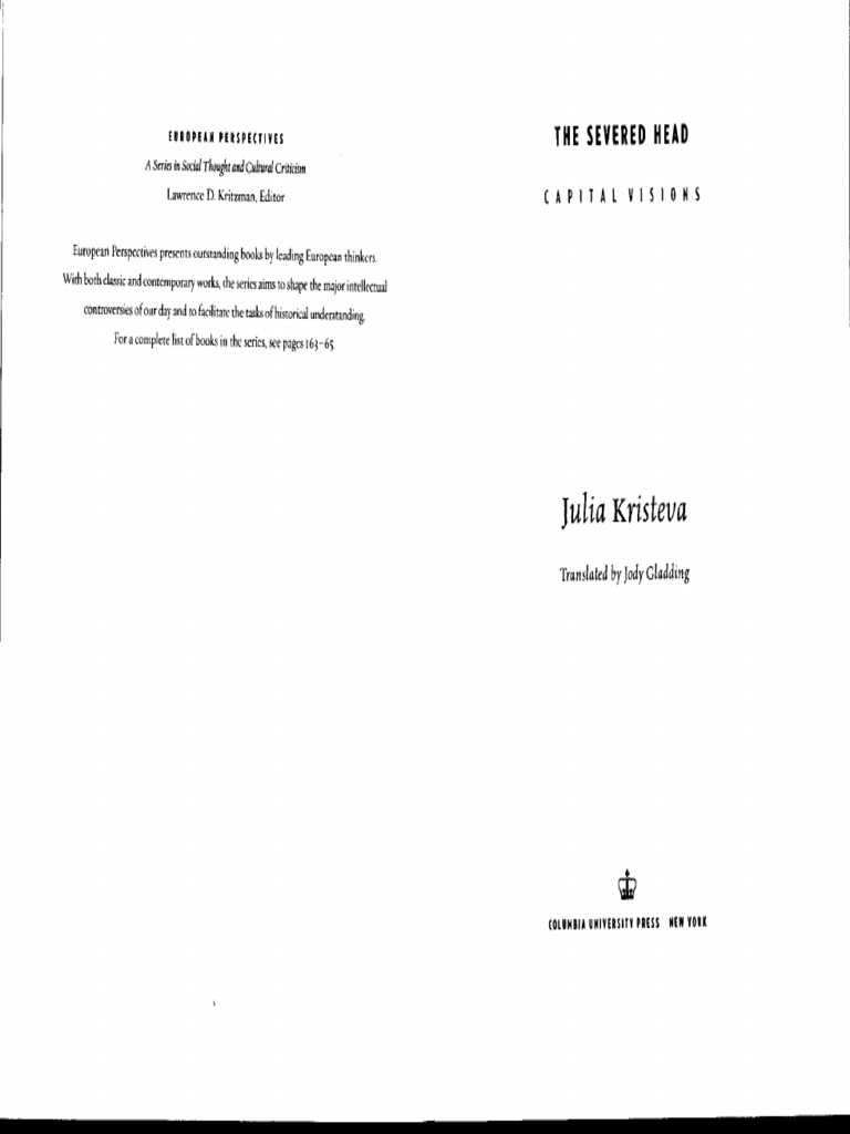 Kristeva Skull | PDF