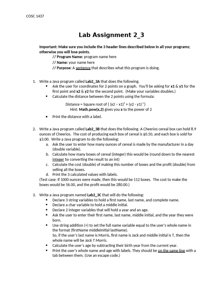 Lab2 3assignment | PDF