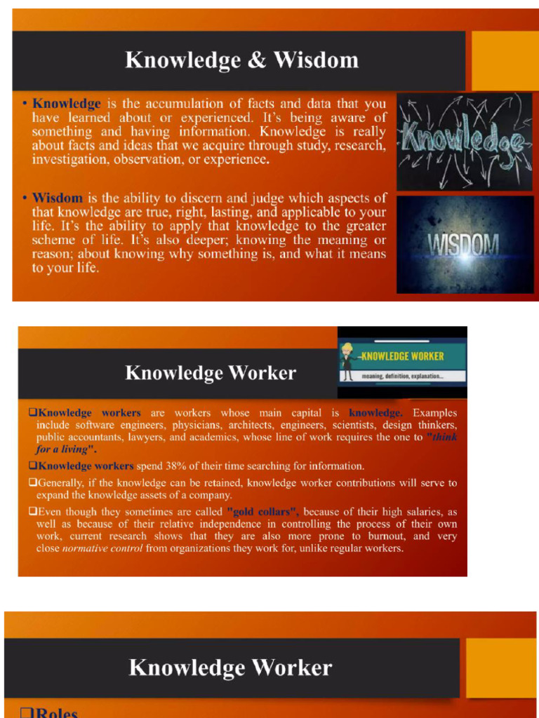 Knowledge Wisdom | PDF