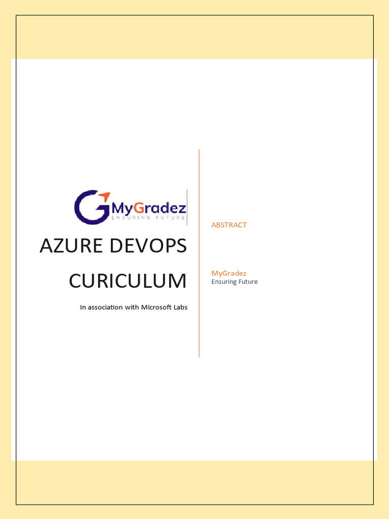 Azure DevOps Curiculum-Mygradez | PDF