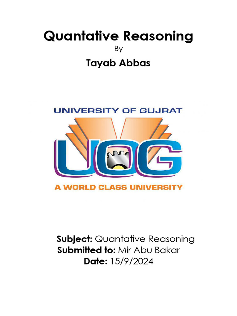 Quantative Reasoning | PDF