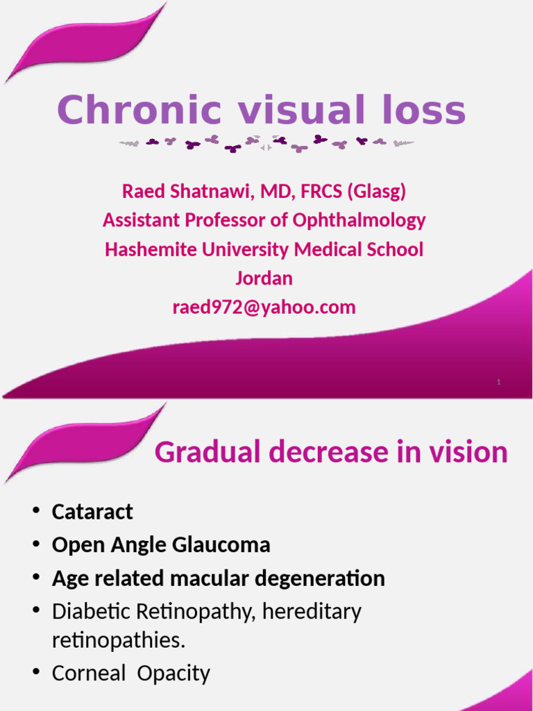 Chronic Visual Loss | PDF
