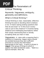 Distinguishing Broad and Vague Statements | PDF