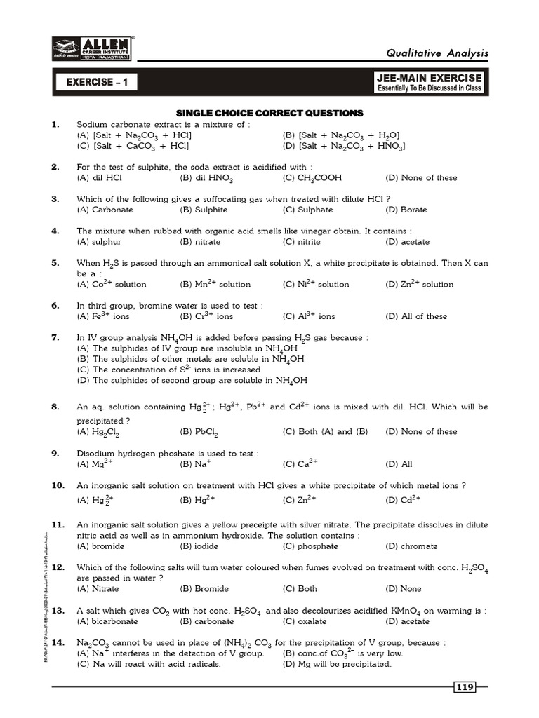 Single Choice Correct Questions: Qualitative Analysis | PDF