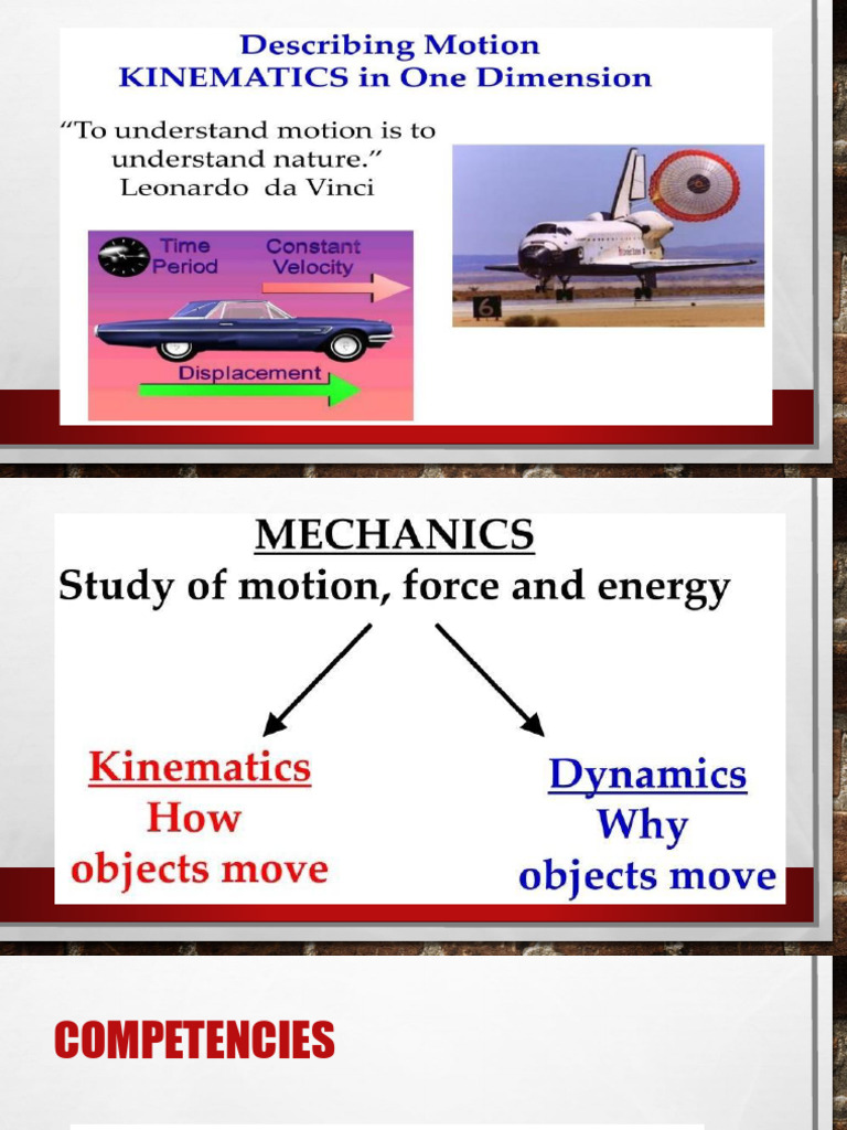 Kinematics Part 1 | PDF