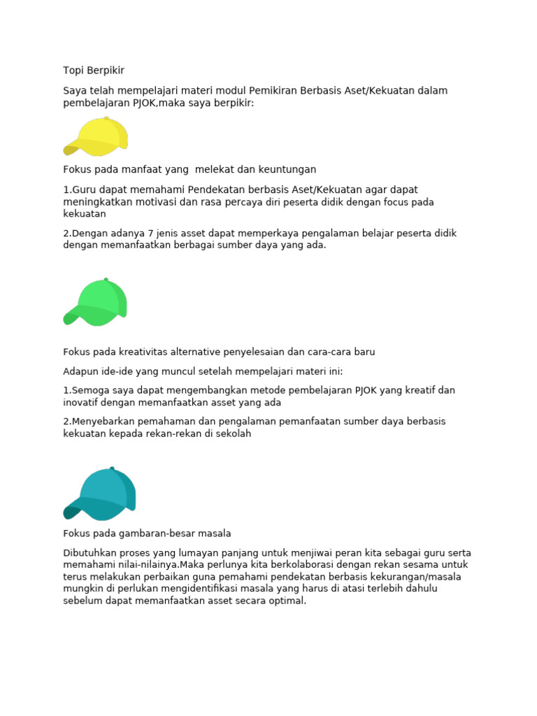 Topi Berpikir | PDF