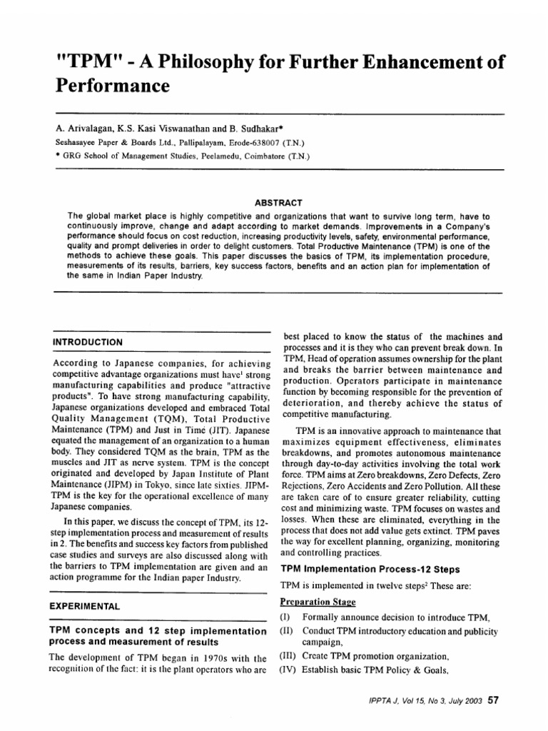 Tpm A Philosophy Pdf