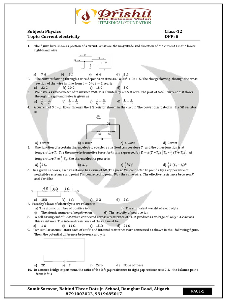 Current DPP 8 | PDF