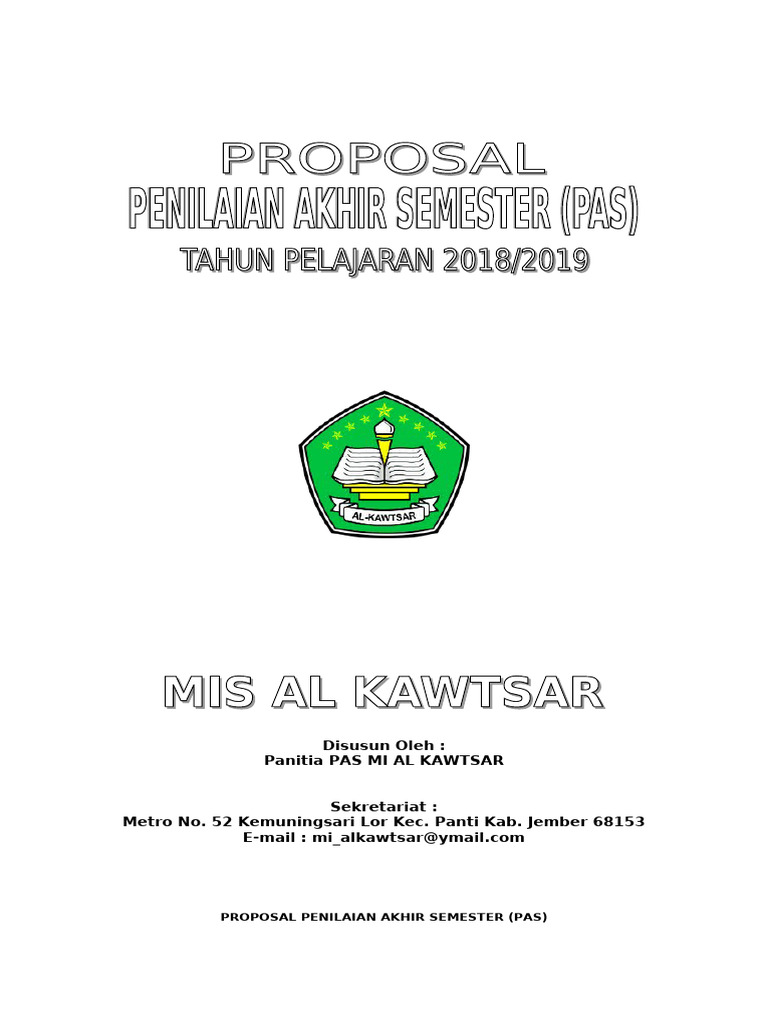 Taufiq - Proposal PAS - 2018-2019 | PDF