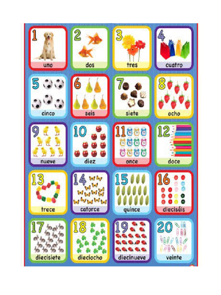 Numeros 1-20 | PDF