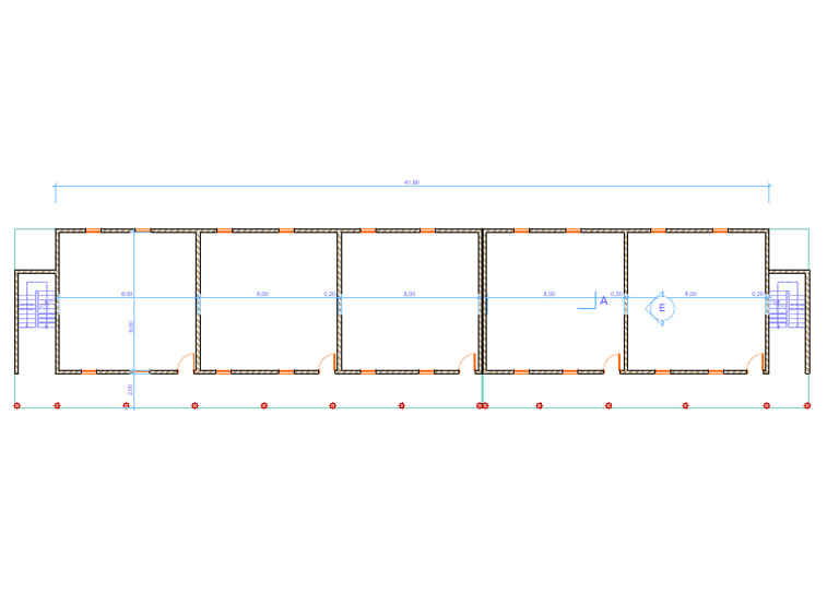 Plan RDC D'un Bâtiment en R+1 de 10 Salles de Classes de CEM de Dikhil ...