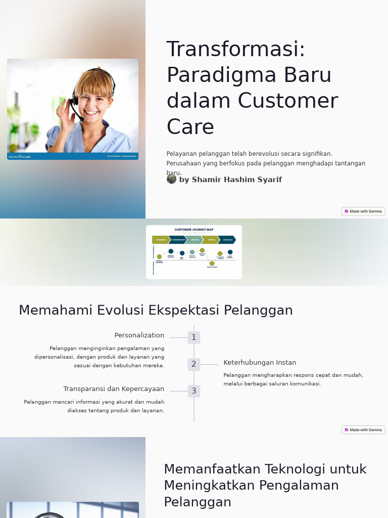 2c. Transformasi Paradigma Baru Dalam Customer Care | PDF