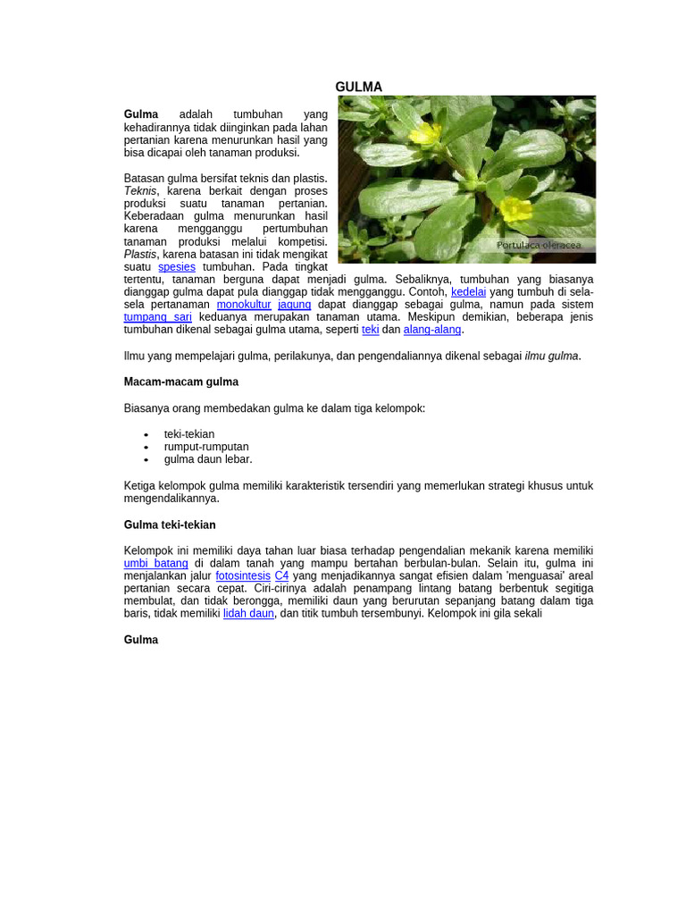 Gulma | PDF