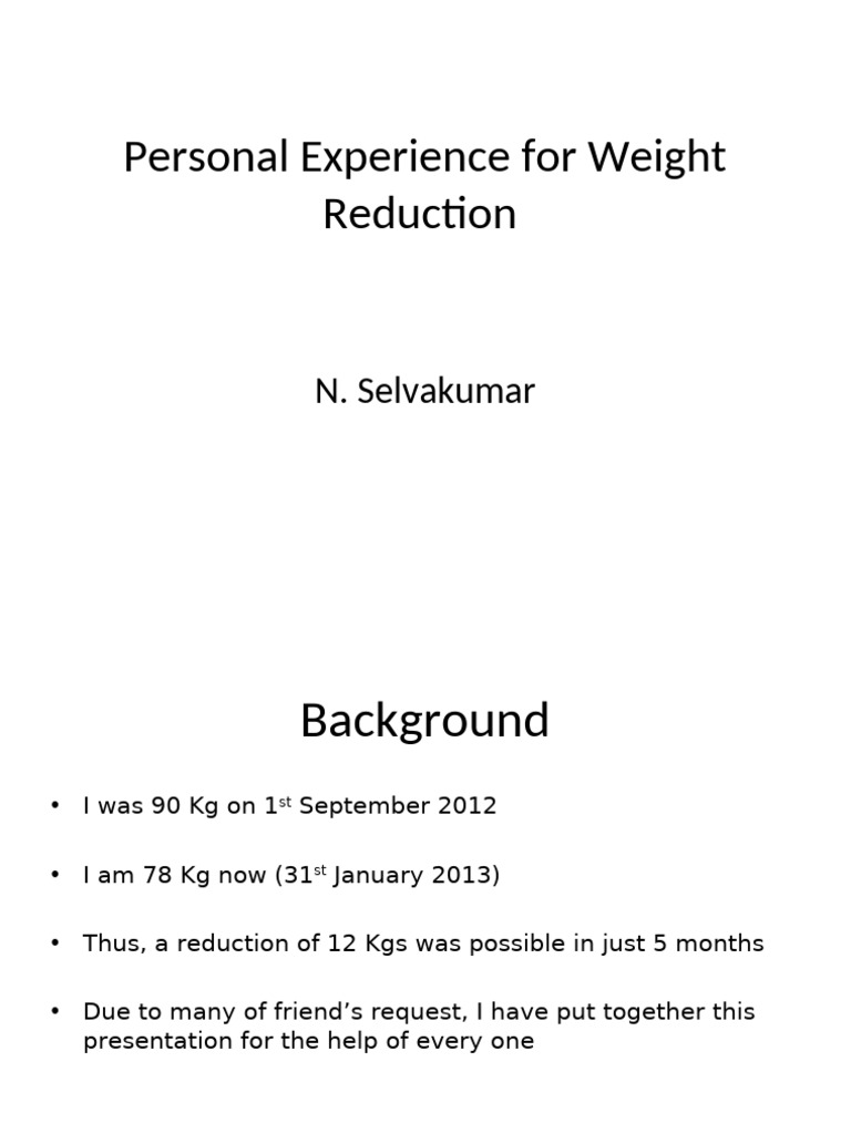 Weight Reduction Tips | PDF
