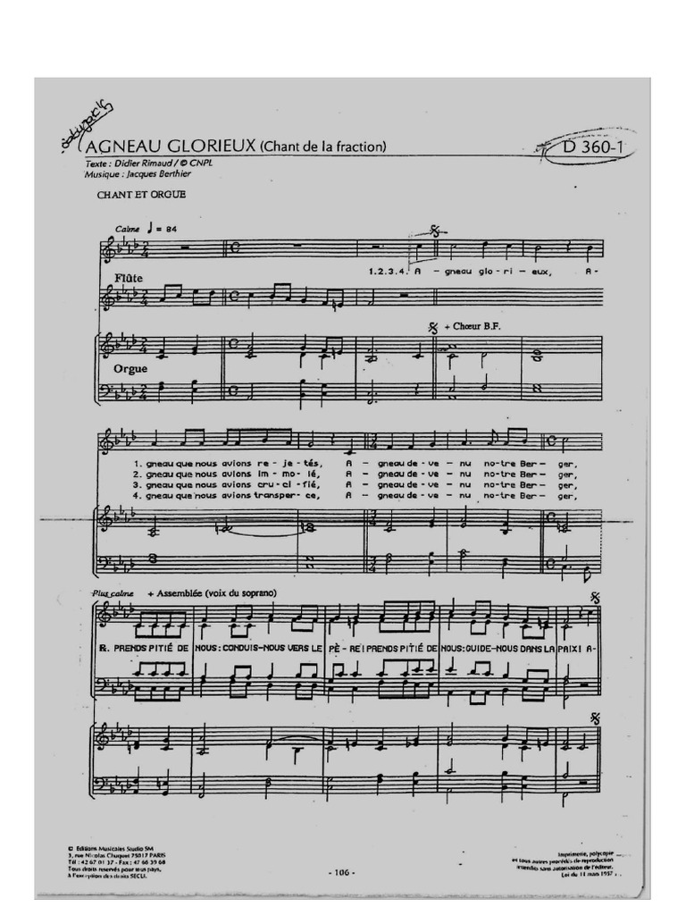 Agneau Glorieux | PDF